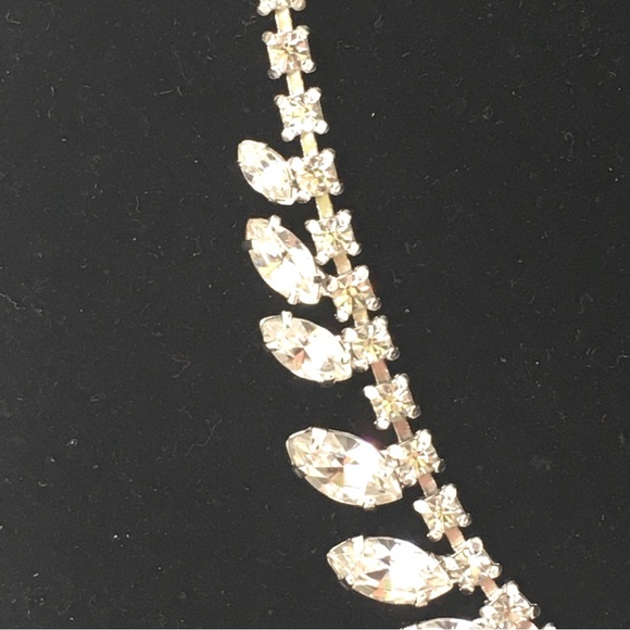 Unmarked | Jewelry | Vintage Clear Rhinestone Necklace | Poshmark
